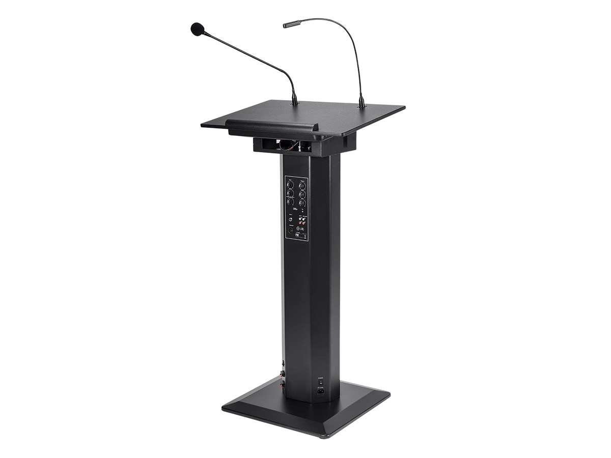 Lectern + x2 microphones and lamp - Vivid Collective